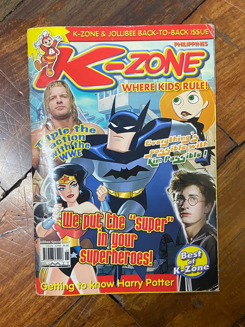 K-Zone Vintage Magazine w/o Foldabots - Preloved DC Batman Wonder Woman ...
