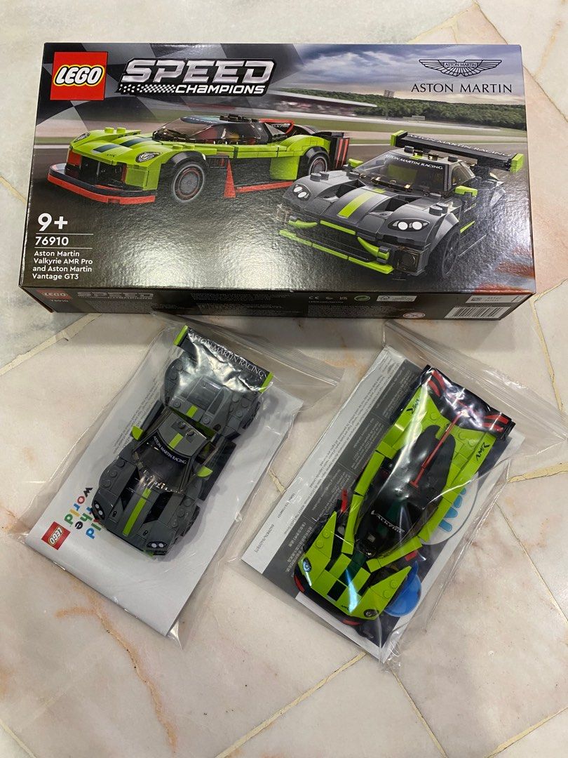 Lego 76910 Aston Martin Valkyrie AMR Pro and Aston Martin Vantage GT3 ...