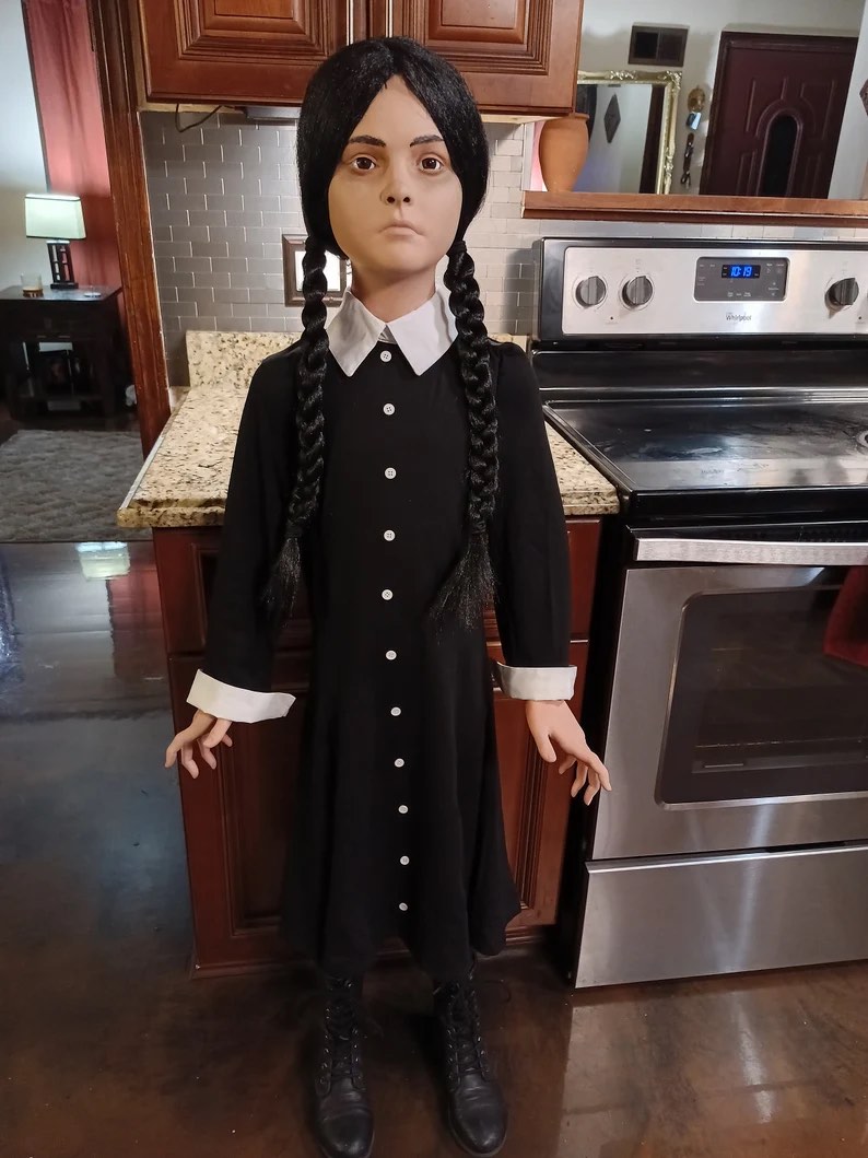 Life Size Wednesday Addams Chritina Ricci Statue Props, Hobbies & Toys ...