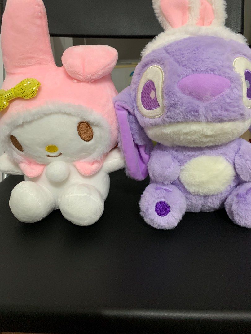 Lilo and stitch purple edition stitch melody hello kitty plush plushie ...