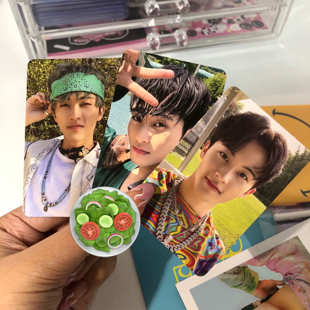 mark hello future photocard set (mini balloon, epoxy sticker, album pc ...