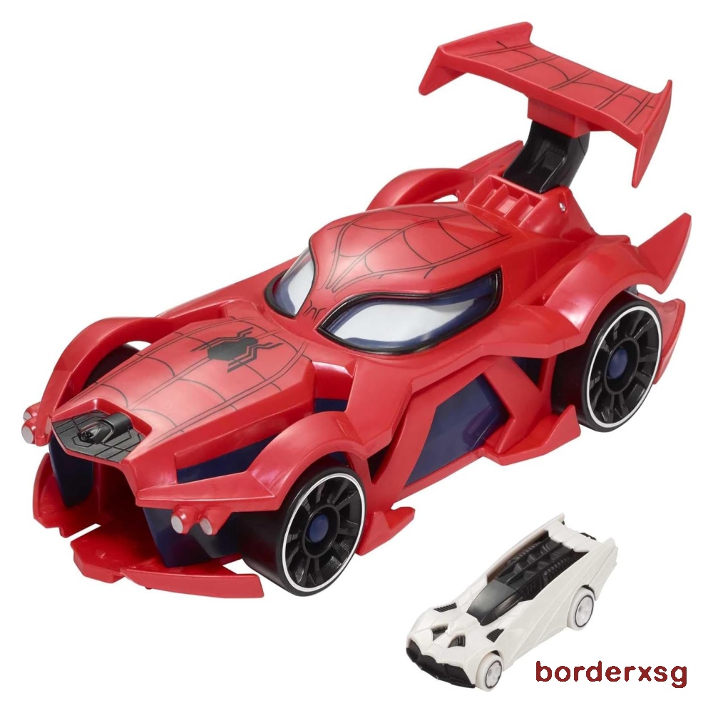 Marvel Hot Wheels Spider-Man Web-Car Set with Toy Character Car and ...