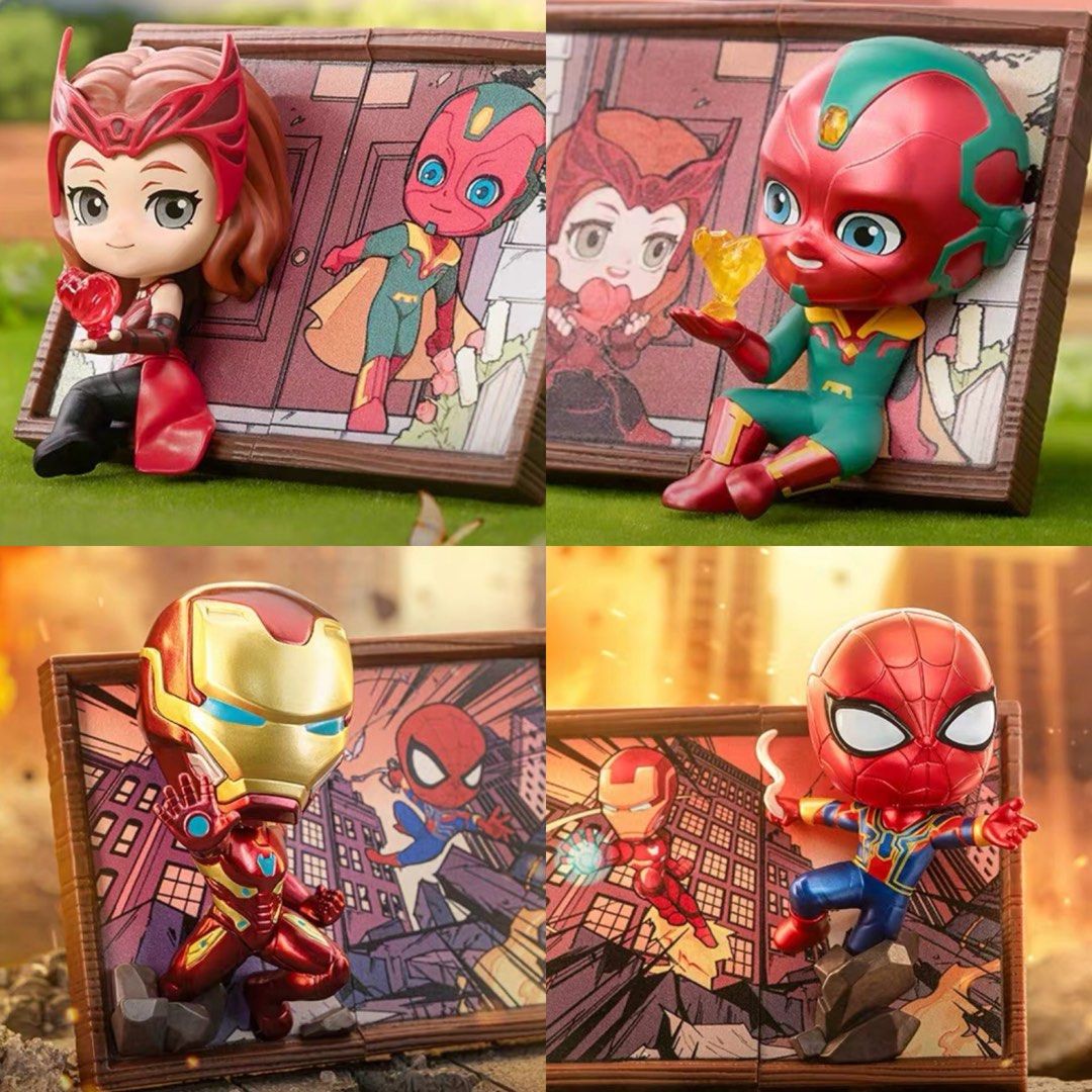 MARVEL PHOTO FRAME SERIES POPMART / FULL SET / SINGLE BLIND BOX / ABLE ...