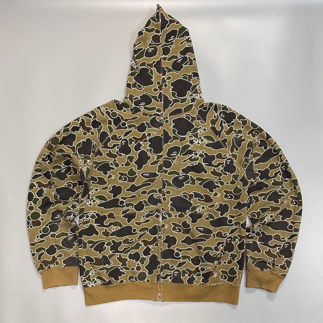 OG BAPE ZIP UP HOODIE, Men's Fashion, Tops & Sets, Hoodies on Carousell