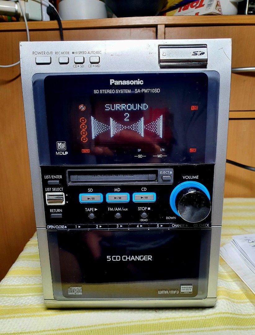 Panasonic Micro Hi-fi Stereo System (Head Unit w/ Remote)110VAC, Audio ...