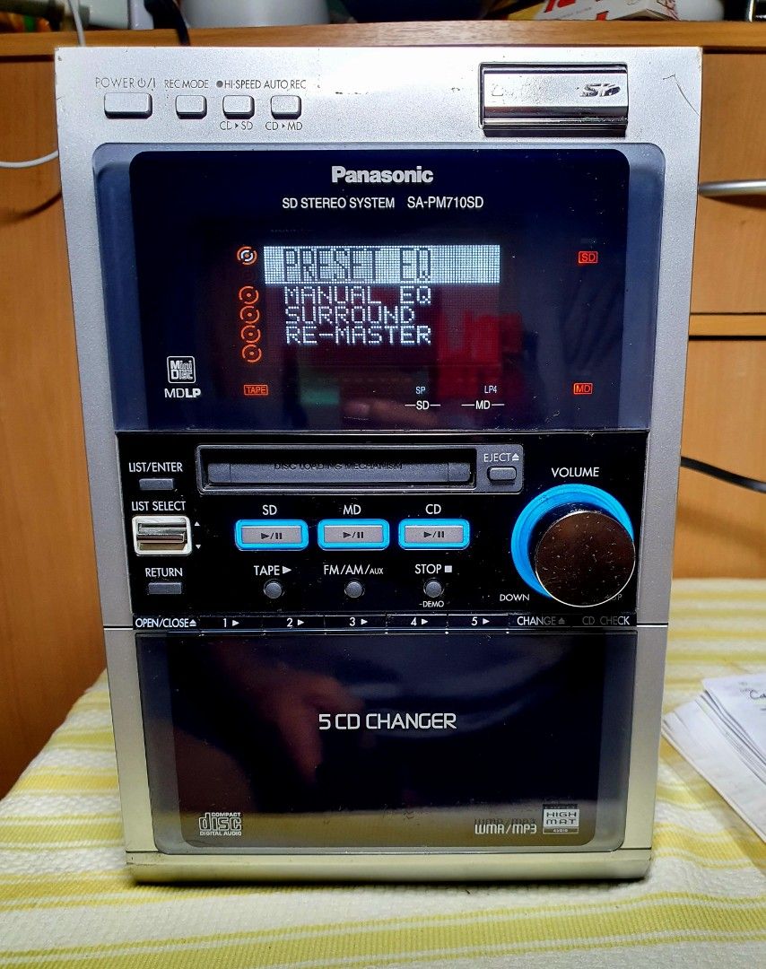 Panasonic Micro Hi-fi Stereo System (Head Unit w/ Remote)110VAC, Audio ...