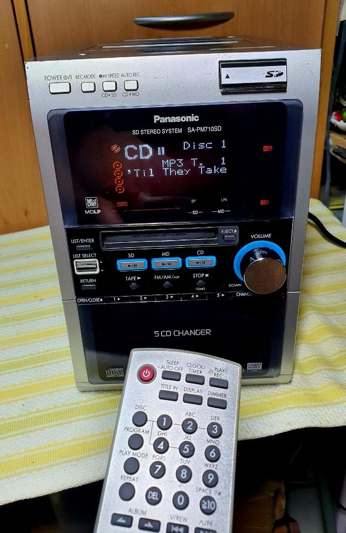 Panasonic Micro Hi-fi Stereo System (Head Unit w/ Remote)110VAC, Audio ...