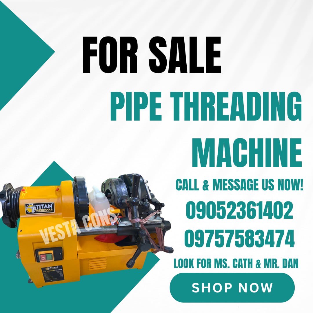 Pipe threading machine, Commercial & Industrial, Construction Tools ...