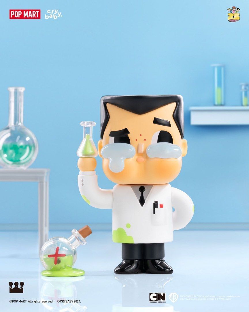 POPMART PowerPuff Girls x CryBaby The Professor, Toys & Collectibles ...