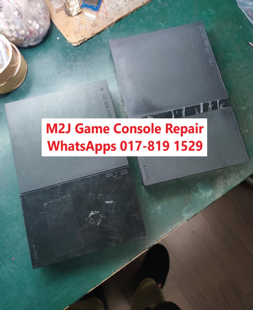 PS2 Slim Repair by M2J Game Console Repair, Video Gaming, Video Game ...