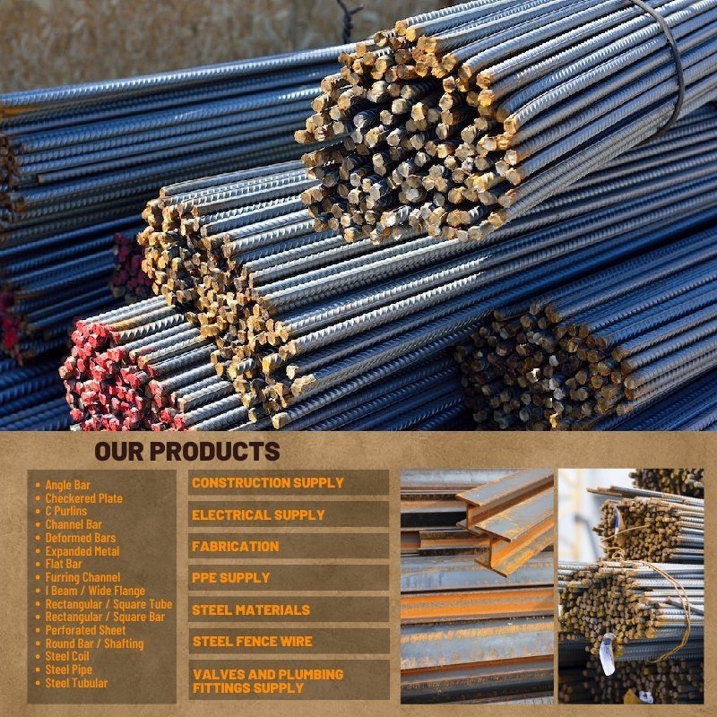 Rebar Corrugated Bar 10mm x 6mtrs Grade 33, G40 , G60 / Steel Bars ...