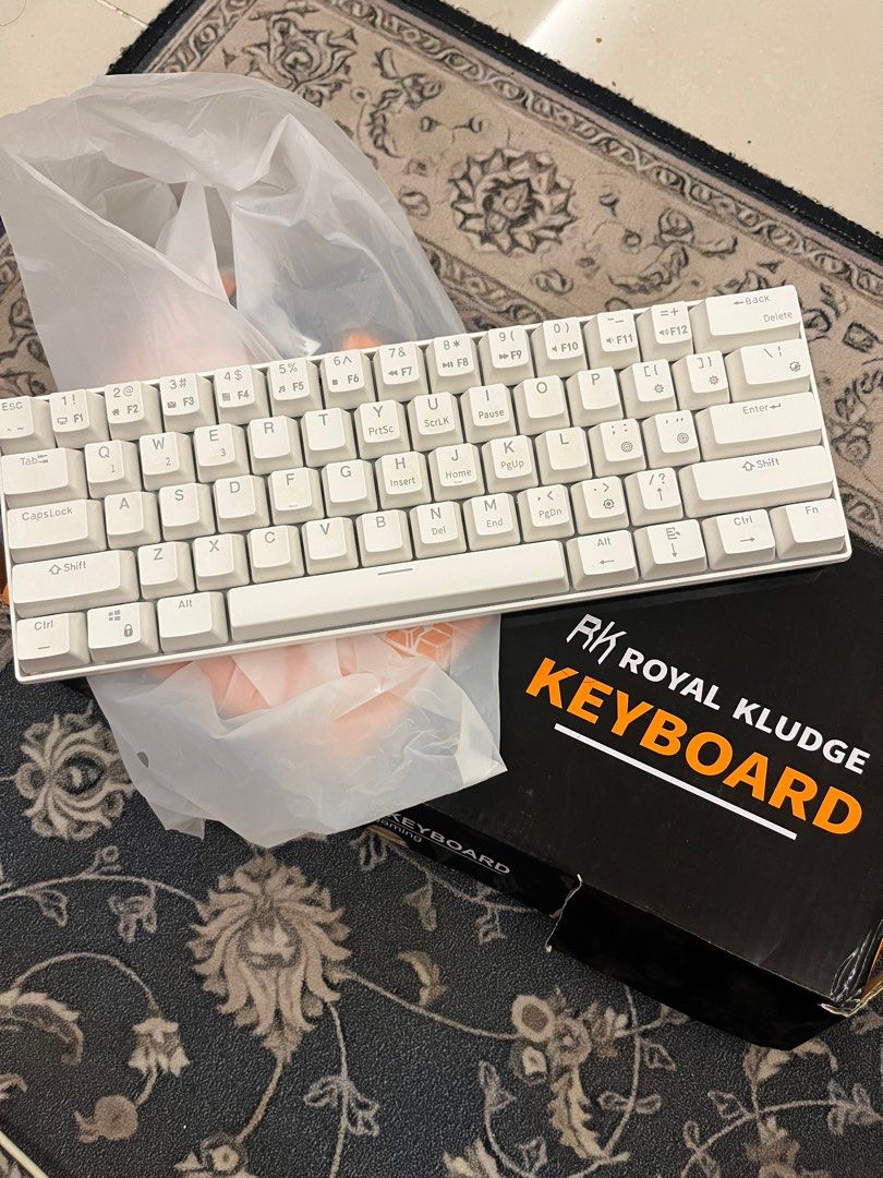 RK61 Royal Kludge Bluetooth 5.0 & USB C Dual Mode RGB Backlit Mechanical Keyboard, Computers ...