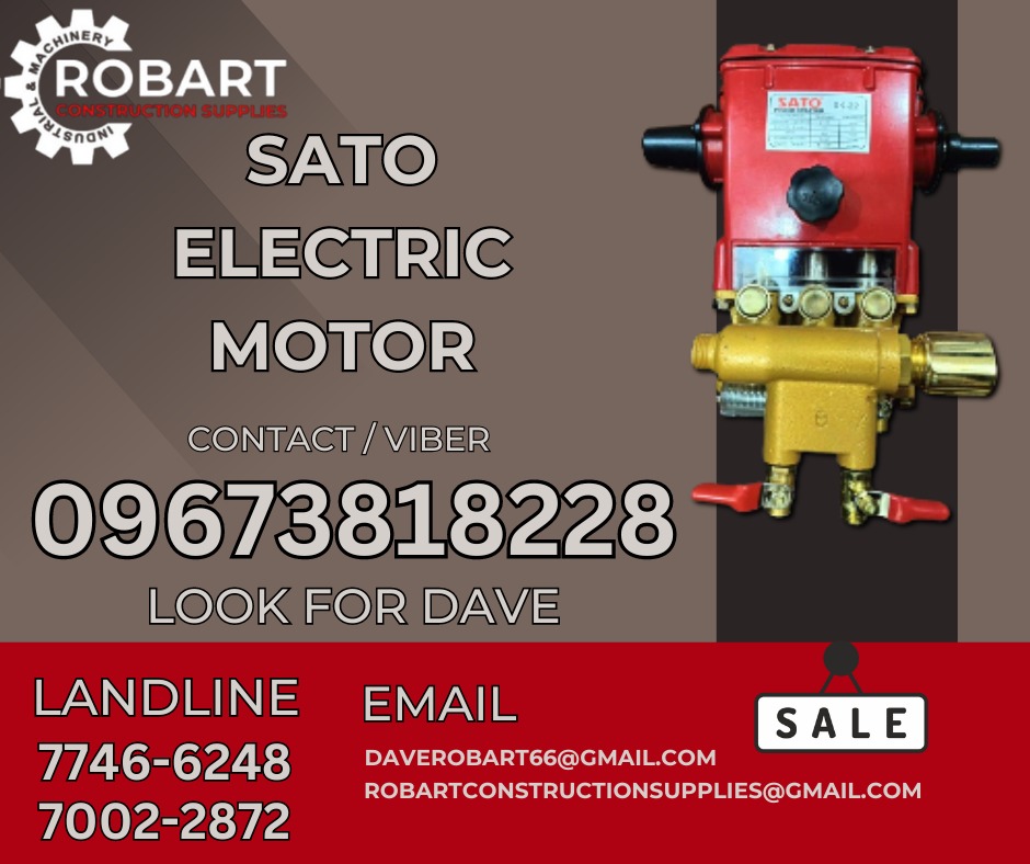 SATO ELECTRIC MOTOR, Commercial & Industrial, Industrial Equipment on ...