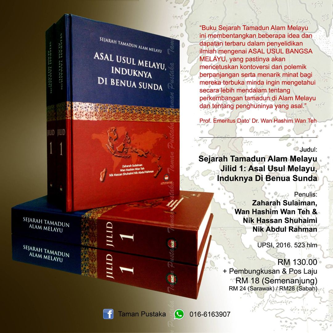 Sejarah Tamadun Alam Melayu (Jilid 1): Asal Usul Melayu, Induknya di ...