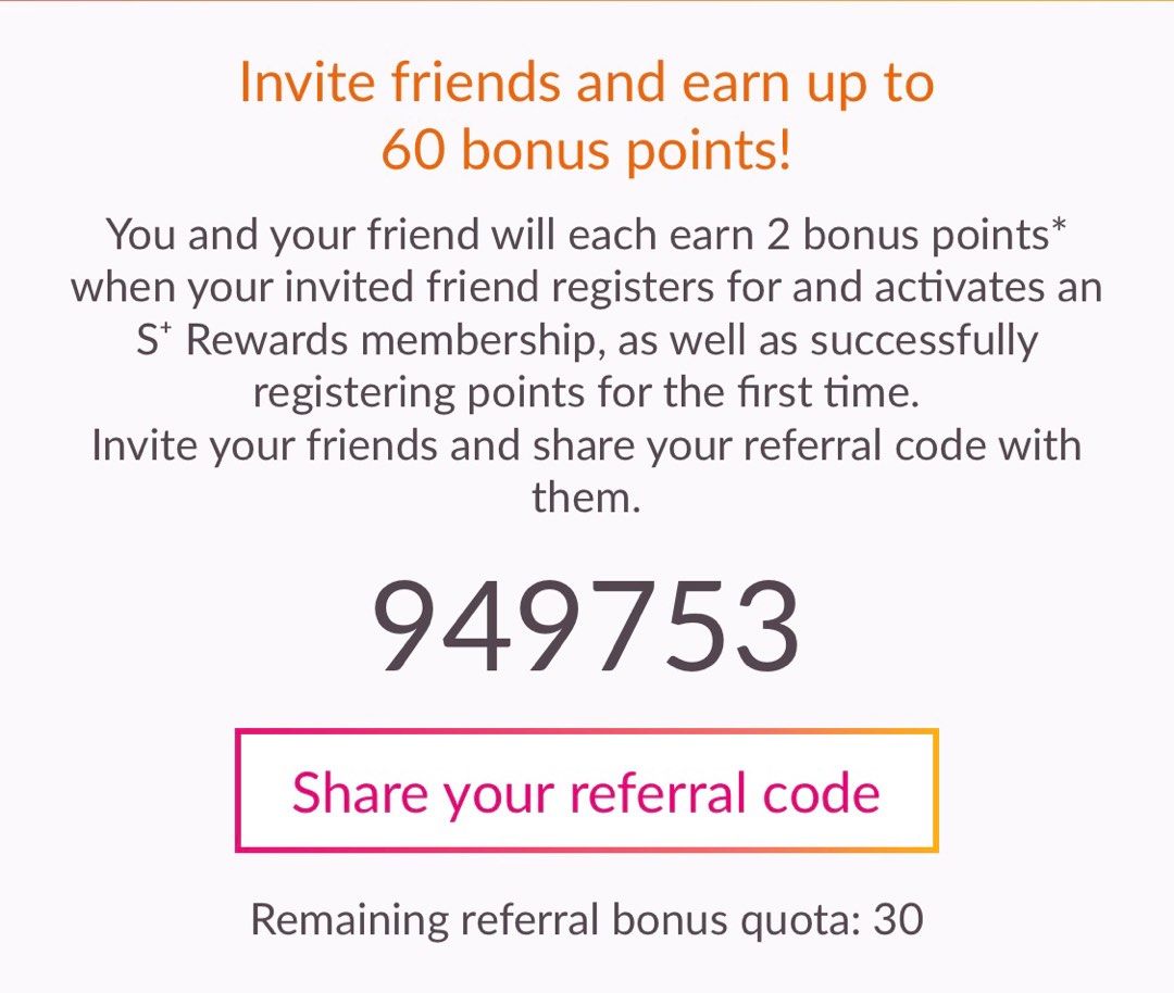 Sino Malls S+ Rewards Referral Code 信和集團 商場 推薦碼, 門票＆禮券, 現金券、兌換券、禮券 ...