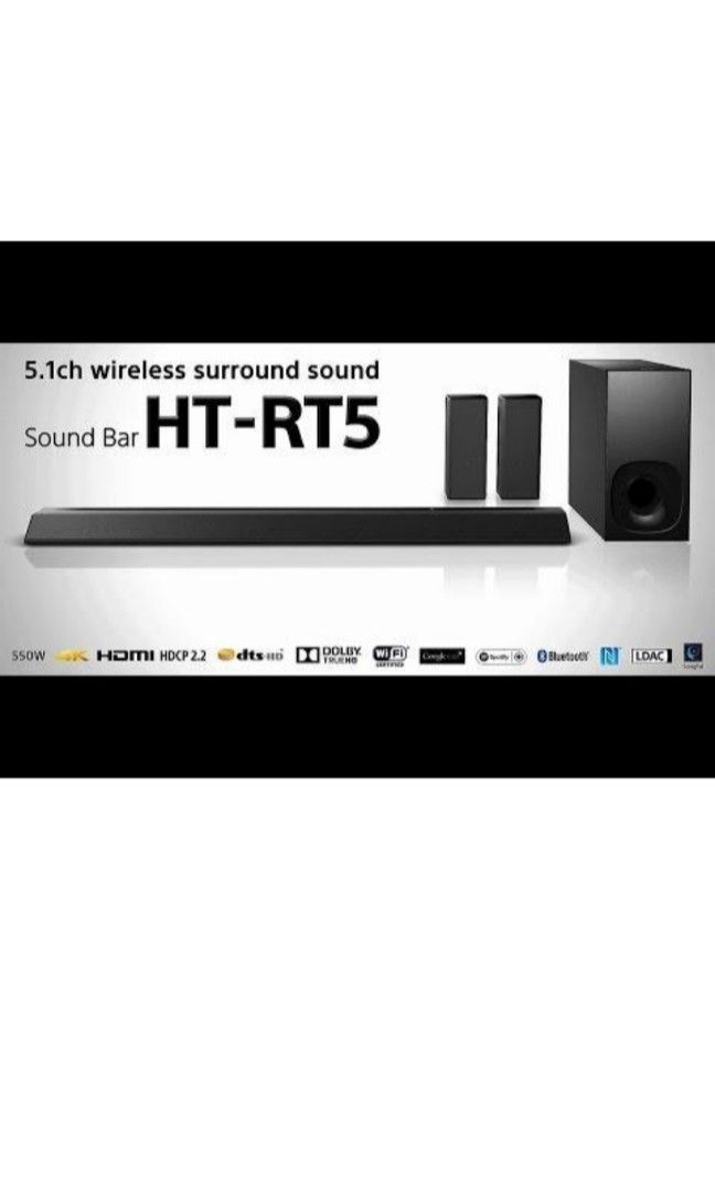 Sony HT RT5 (5.1 sound system), Audio, Soundbars, Speakers & Amplifiers ...