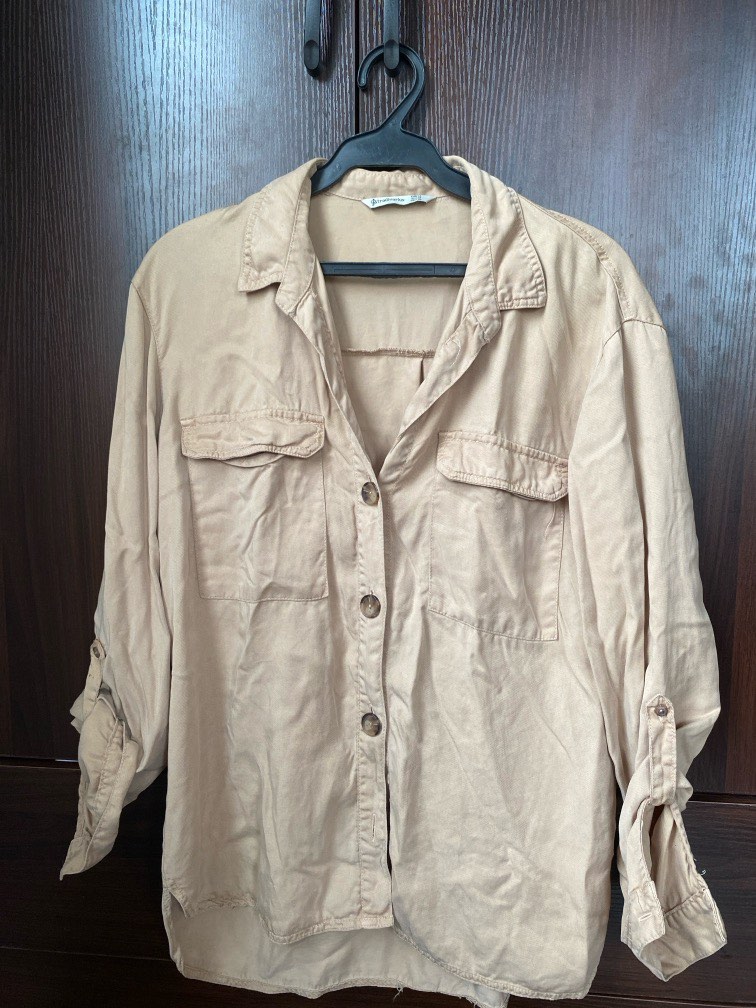 Stradivarius Boyfriend Polo, Women's Fashion, Tops, Longsleeves on ...