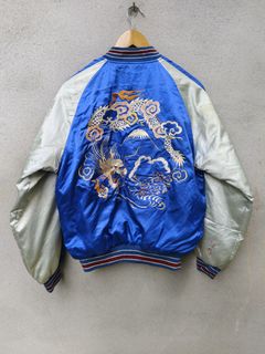 Sukajan Japanese Traditional Koi Fish Jacket, Men's Fashion, Coats ...