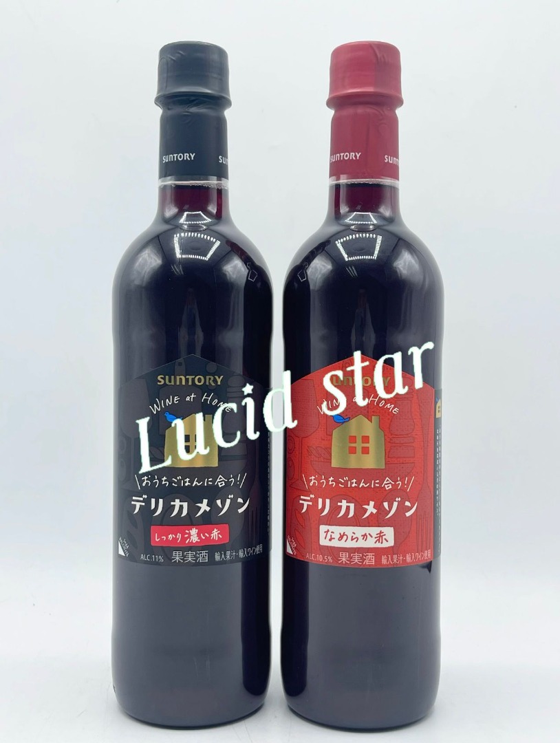 Suntory Wine 720ml x 2 / 三得利紅酒, 10.5% 共2支, 嘢食 & 嘢飲, 酒精飲料 - Carousell