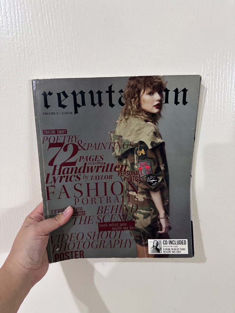 Taylor Swift reputation magazine vol. 2 w/ poster ONLY (no CD), Hobbies ...