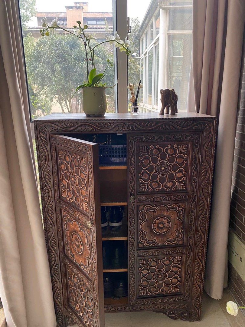 Thai antique cabinet, Furniture & Home Living, Furniture, Shelves ...