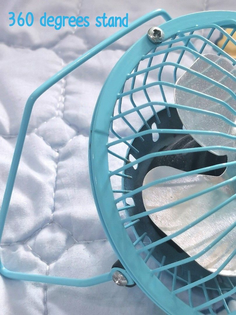 USB Wired Blue Aesthetic Fan, Furniture & Home Living, Lighting & Fans ...