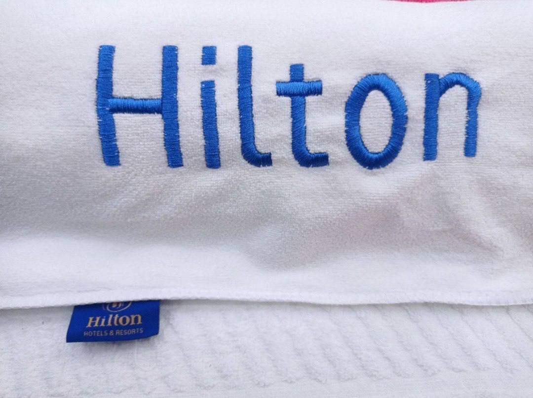 White Hilton Towel, Furniture & Home Living, Kitchenware & Tableware ...