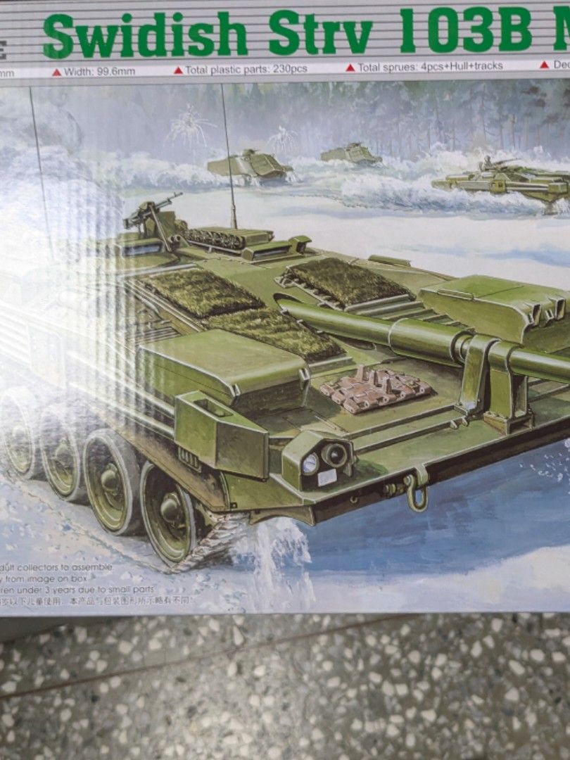 1:35 STRV 103B MBT Tank Model Kit, Hobbies & Toys, Toys & Games on ...