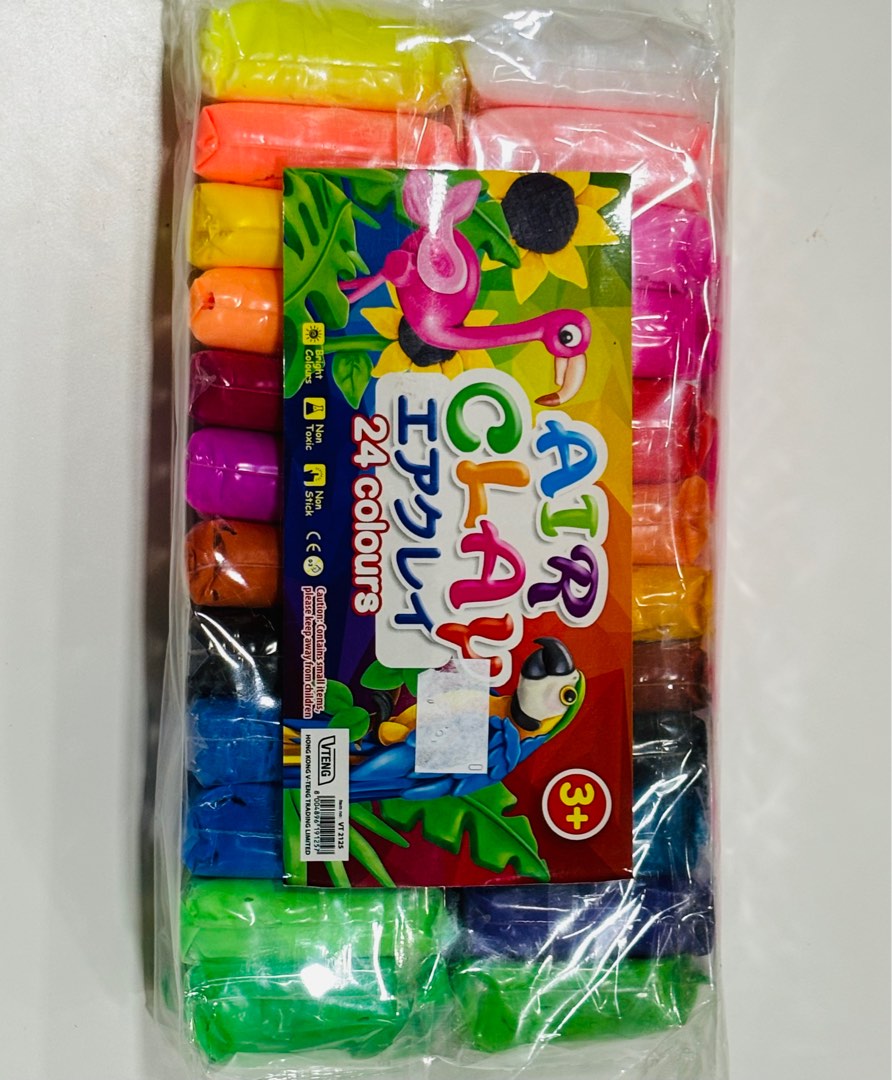 24 colours air dry clay set, Hobbies & Toys, Stationery & Craft, Craft ...