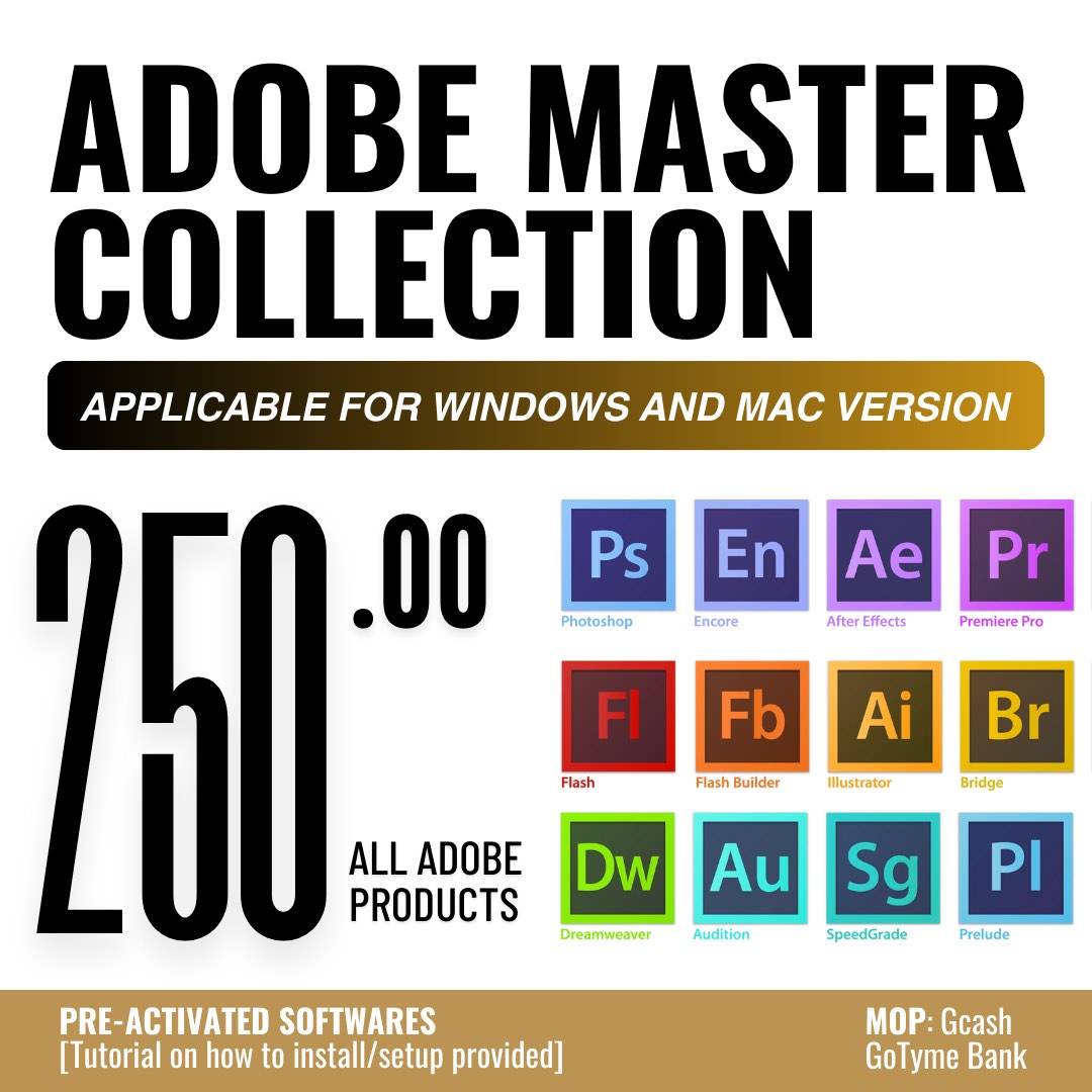 Adobe Master Collection for Mac and Windows, Computers & Tech, Office ...
