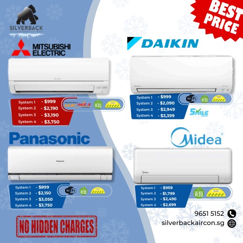 Aircon Promotion for all Brand (Mitsubishi Daikin Midea Panasonic ...