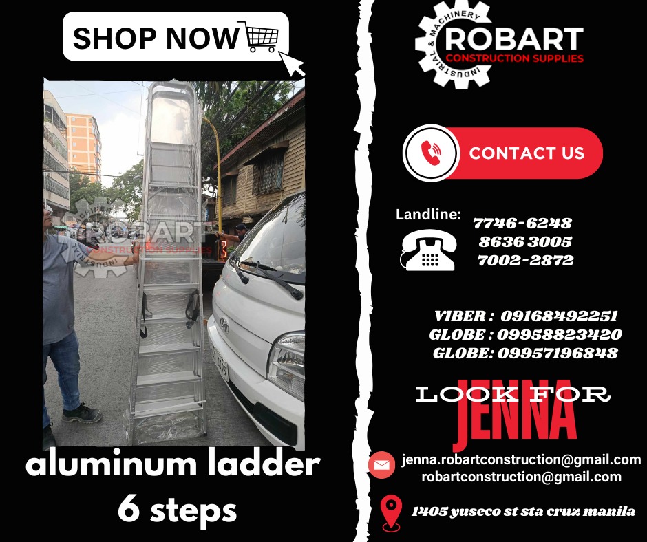 aluminum ladder 6 steps, Commercial & Industrial, Construction Tools ...