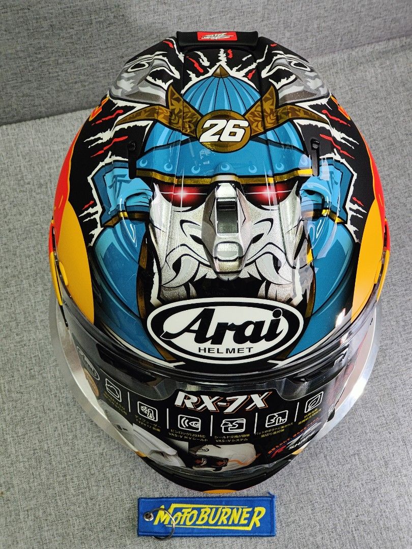 ARAI PEDROSA SAMURAI SHOGUN RX7X KTM MOTOGP VZ RAM, Motorcycles ...