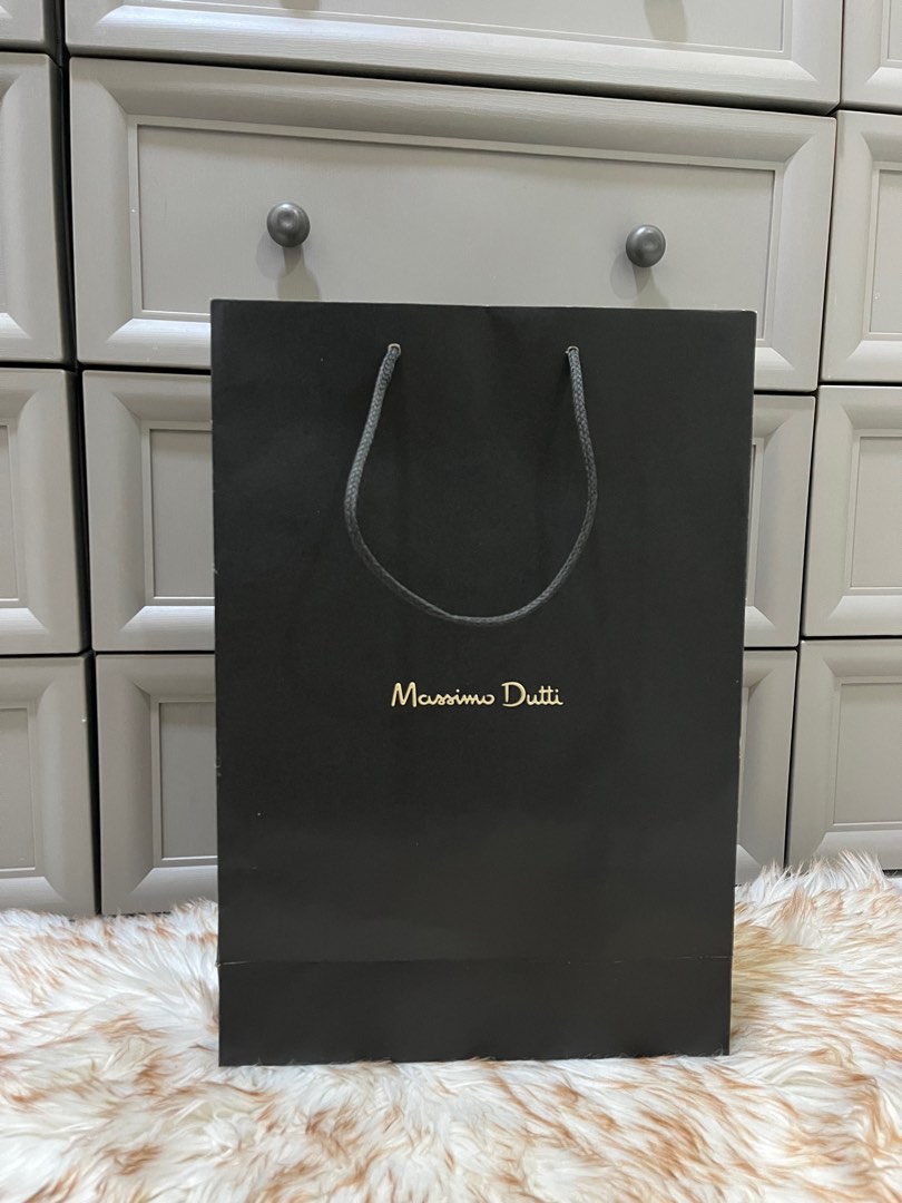 Authentic Massimo Dutti Paperbag, Hobbies & Toys, Stationary & Craft ...