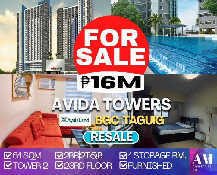 Avida Towers 34th Street, BGC Taguig 2 bedrooms for Sale, Property, For ...