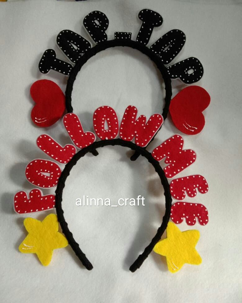 Bando custom, bisa request nama, warna, model, Fesyen Wanita, Aksesoris ...