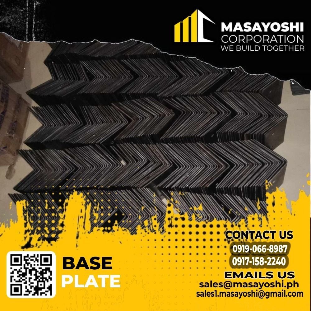 Base Plate 12mm x 420mm x 270mm, Anchor Bolt, Stiffener, Deformed Bar ...