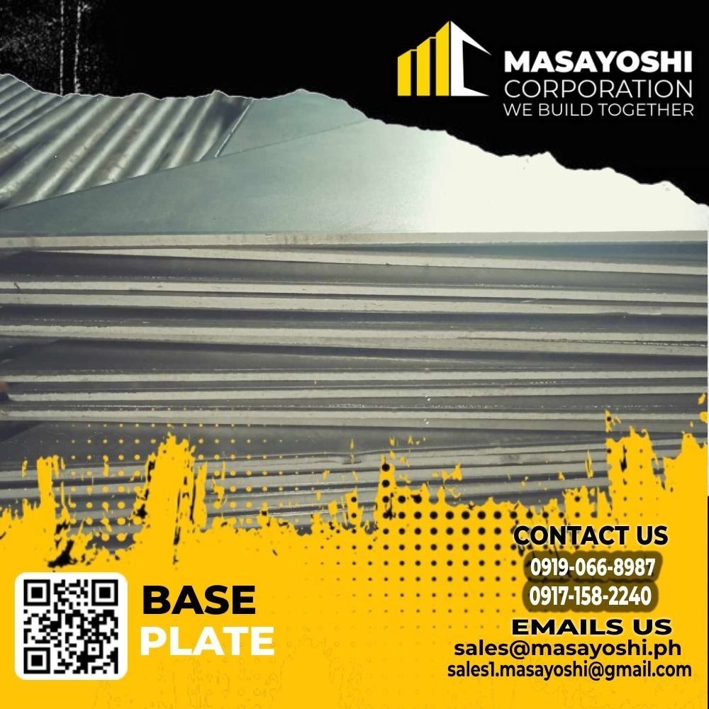 Baseplate 1200min X2400 mm X 10mm THK, Anchor Bolt, Stiffener, Deformed ...