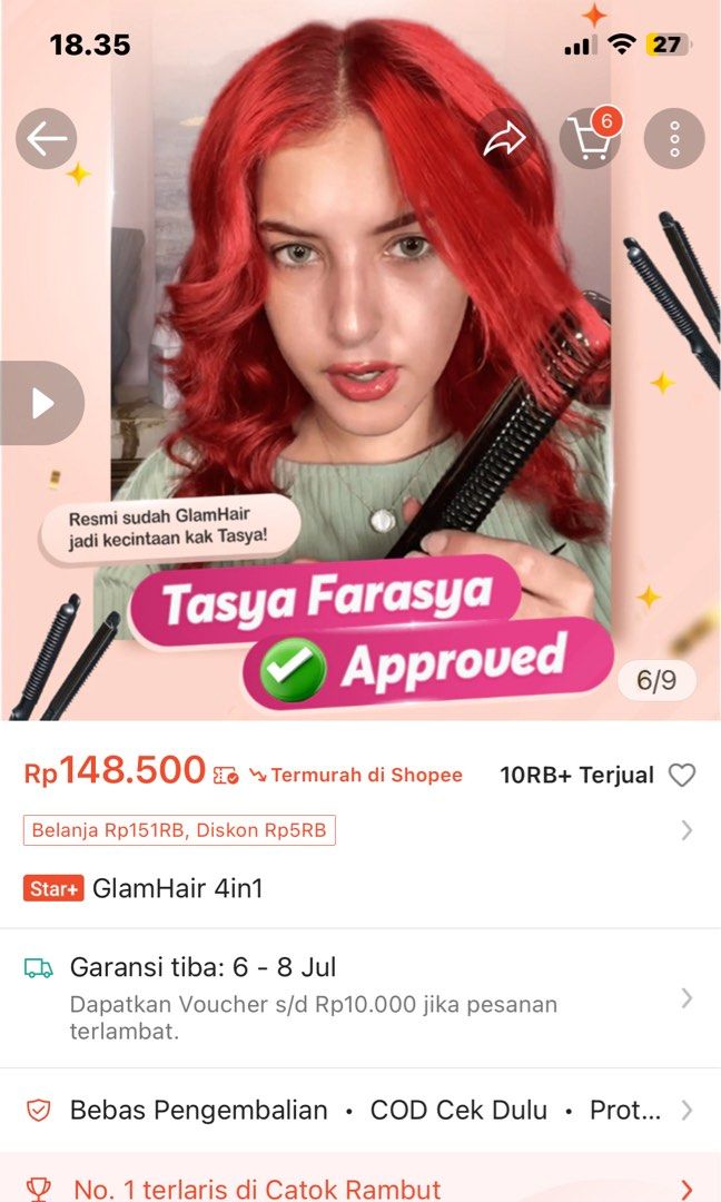 Catokan glam hair 4in1, Kesehatan & Kecantikan, Perawatan Rambut di Carousell