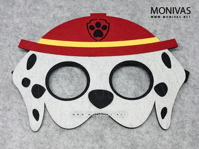 Chase Paw Patrol Party Mask Kids Themed Birthday Character Cosplay ...