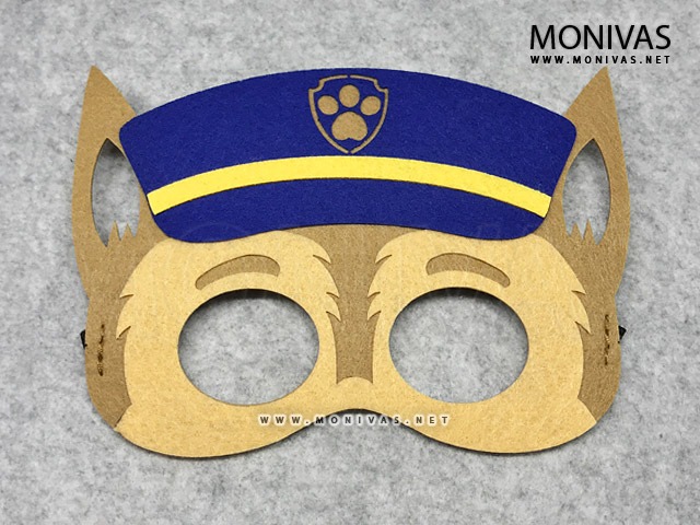 Chase Paw Patrol Party Mask Kids Themed Birthday Character Cosplay ...