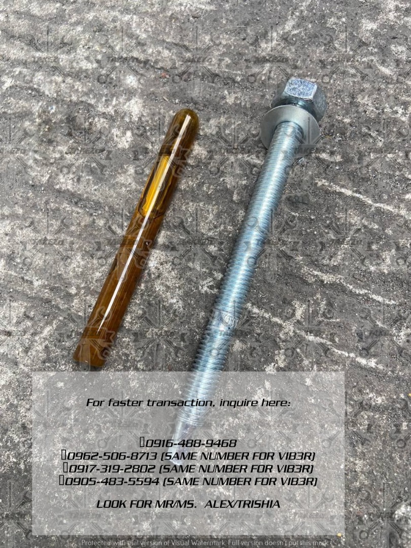 Chemical Bolt wirh Capsule, Commercial & Industrial, Industrial ...