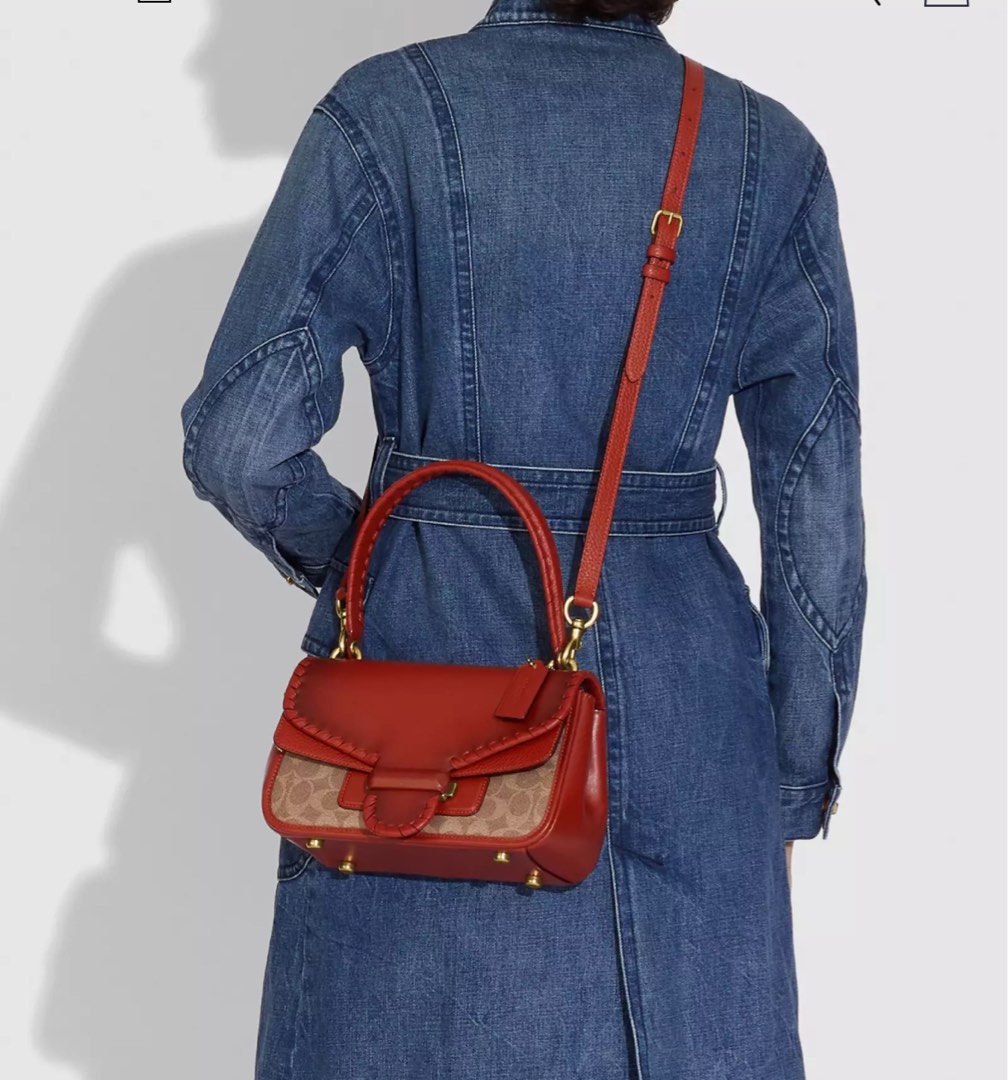 Coach Cody Shoulder Bag In Signature Canvas With Whipstitch, Luxury, Bags & Wallets on Carousell