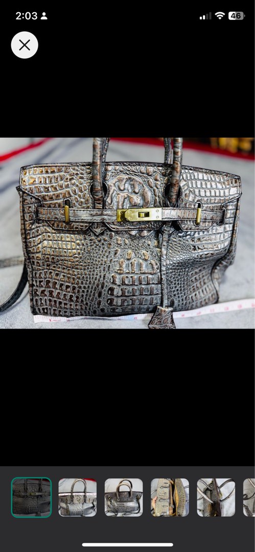 Crocodile skin birkin bag, Luxury, Bags & Wallets on Carousell