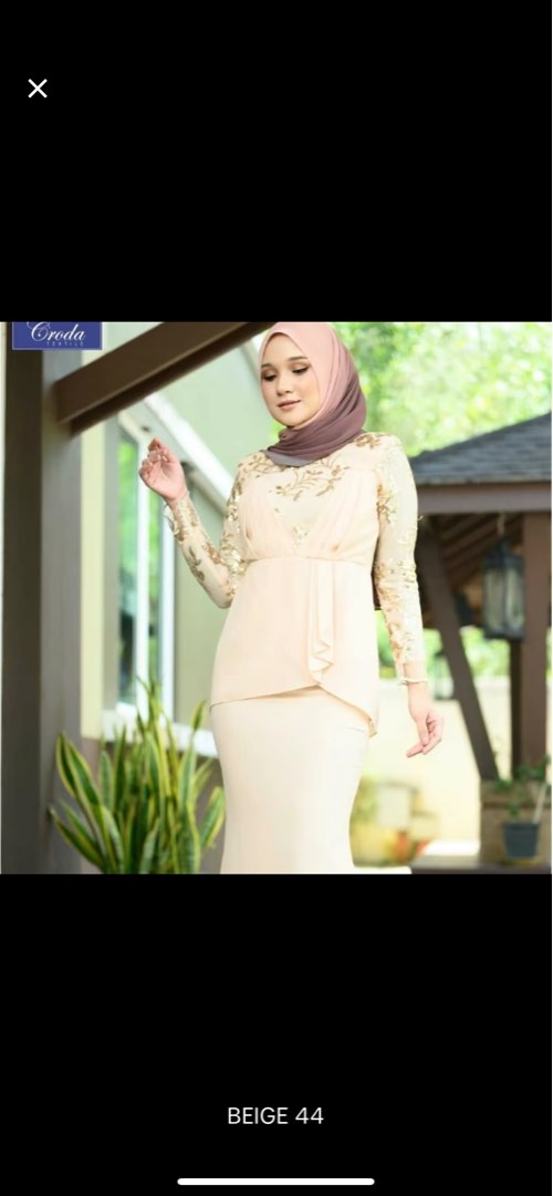 Croda Textiles - Emily Kurung, Women's Fashion, Muslimah Fashion, Baju Kurung & sets on Carousell