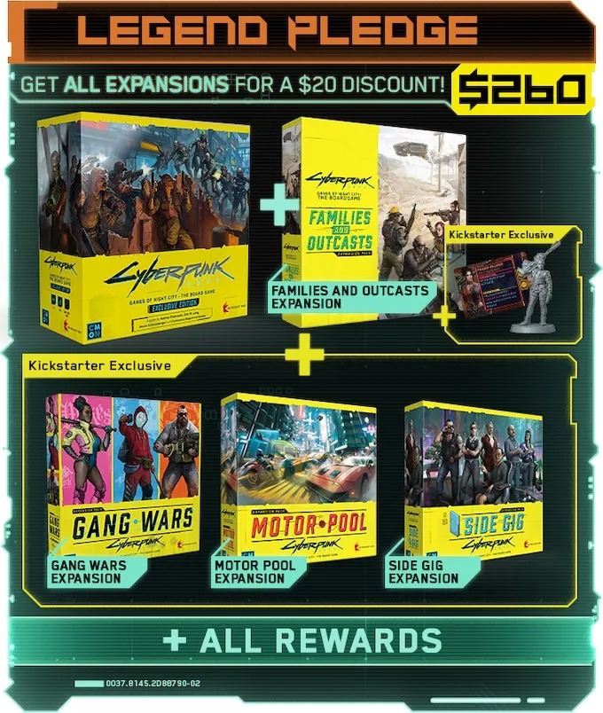 Cyberpunk 2077: Gangs of Night City Legend Pledge + Drones & Hideouts ...