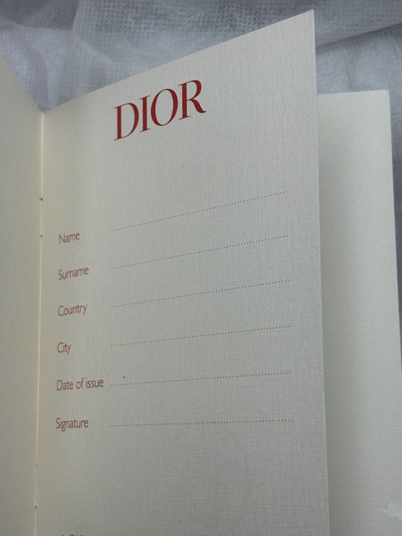 Dior Passport Personal Note Book - Authentic 2024, Hobbies & Toys ...