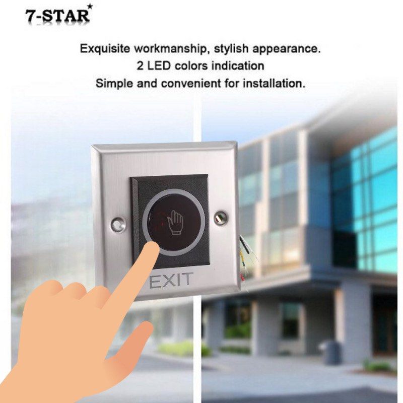 7-STAR* No Touch Door Exit Contactless Button by Infrared Sensor No ...