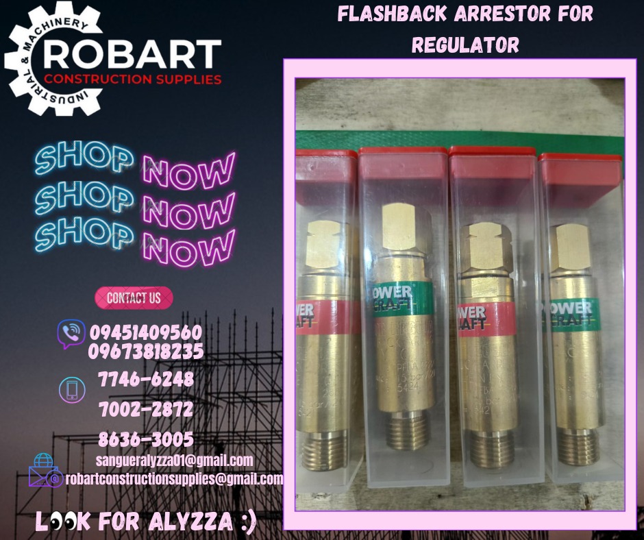 FLASHBACK ARRESTOR FOR REGULATOR, Commercial & Industrial, Construction ...