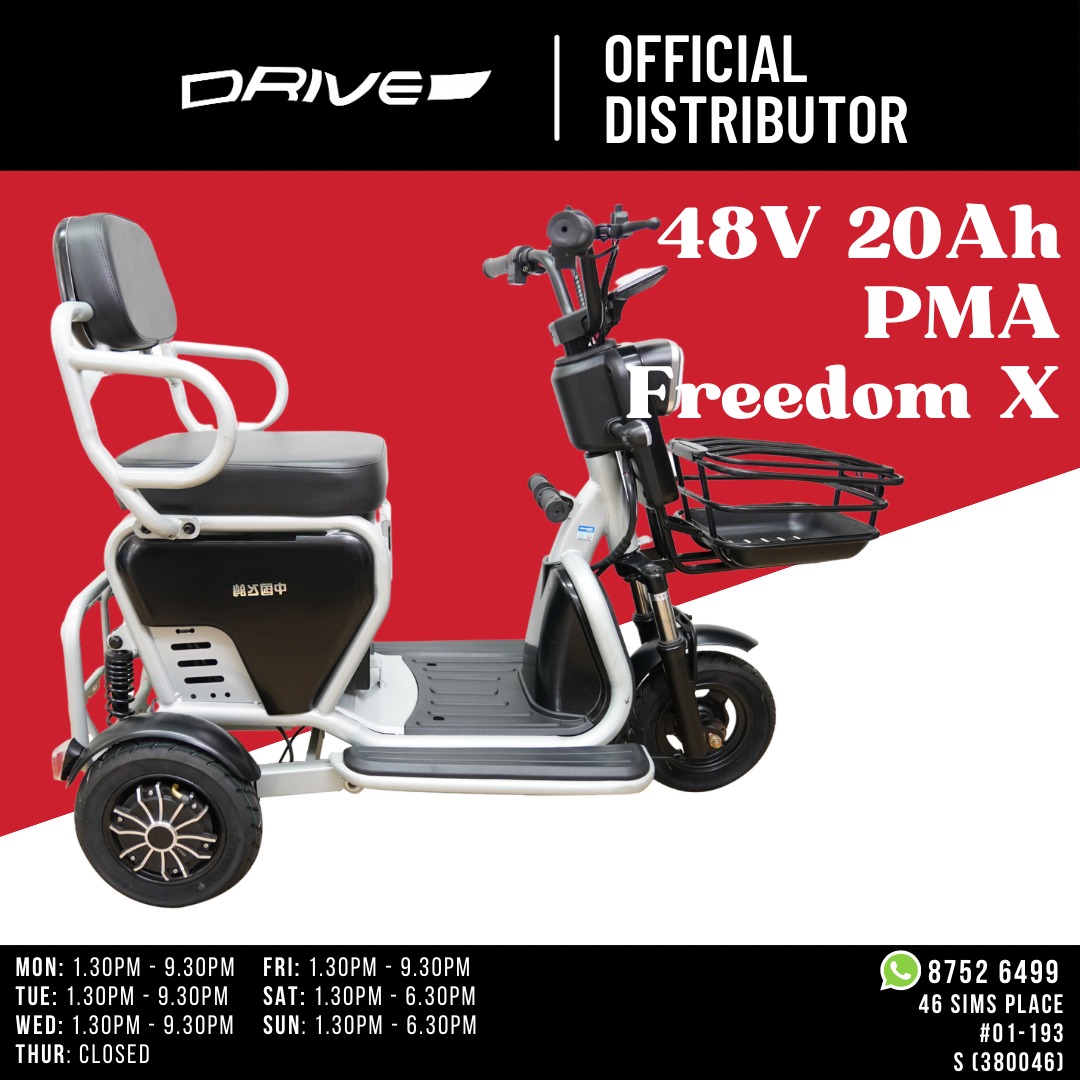 Freedom X 3 PMA 10km/h 48V 20Ah Mobility Scooter Installment PMD 3 ...